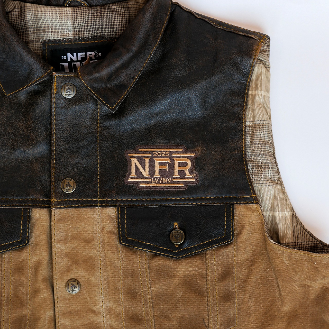 2025 NFR Two Tone Canvas Vest – Official NFR Merchandise